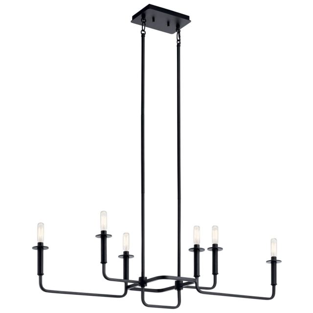 Kichler 43362NBR Alden 6 Light 39 inch Linear Light in Natural Brass
