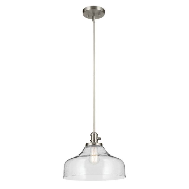 Kichler 43905NI Avery 1 Light 14 inch Cone Pendant in Brushed Nickel ...