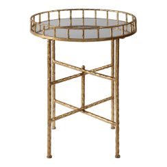 Uttermost 24711 Tilly 20 x 26 inch Bright Gold Accent Table