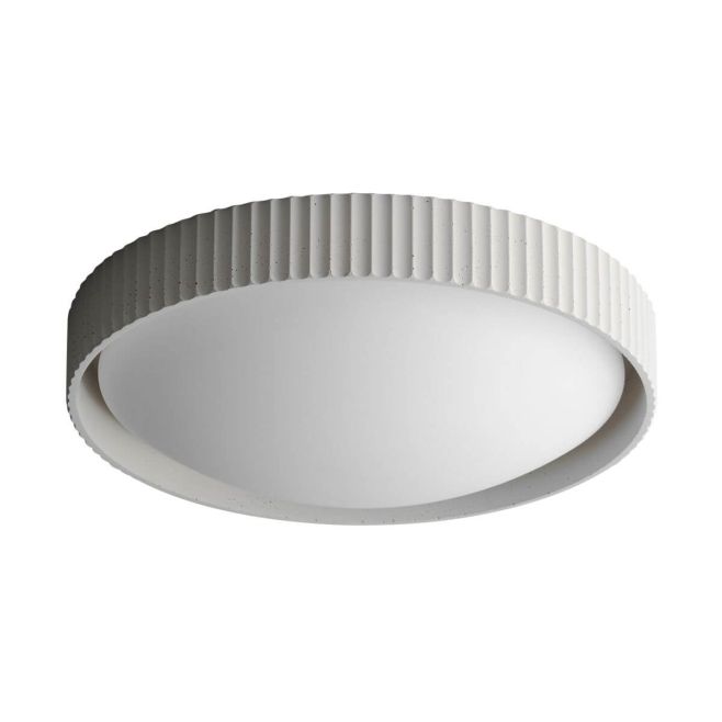ET2 lighting E25058-CHK Souffle 18 inch LED Flush Mount in Chaulk White