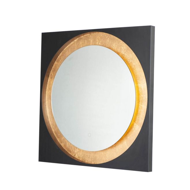 ET2 lighting E42040-GLBK Floating 32 X 32 inch Square LED Mirror in ...