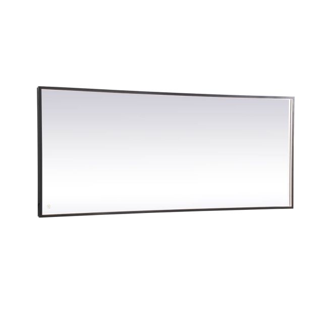 Elegant Decor MRE63072BK Pier 72 x 30 inch CCT LED Mirror in Black