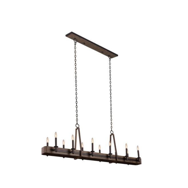 Kalco Lighting 508962SZ Duluth 12 Light 60 inch Island Light in Satin ...