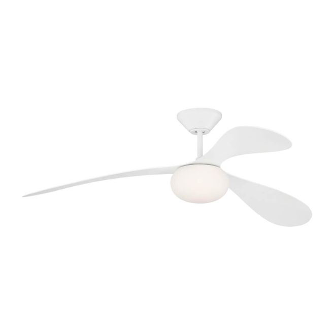 Visual Comfort Fan 3DPSM58RZWD Drape 58 inch 3 Blade Smart LED Ceiling ...