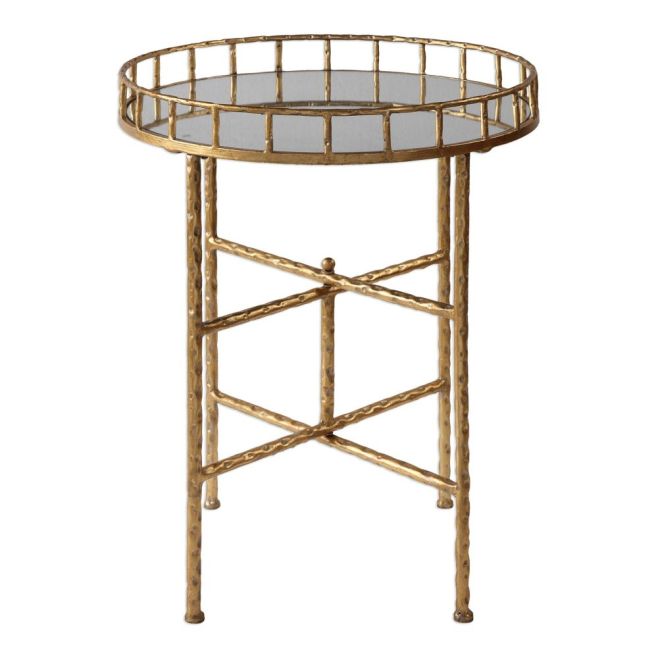 Uttermost 24711 Tilly 20 x 26 inch Bright Gold Accent Table